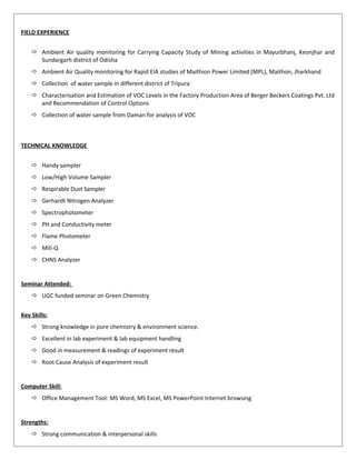 mintu_resume1 | PDF