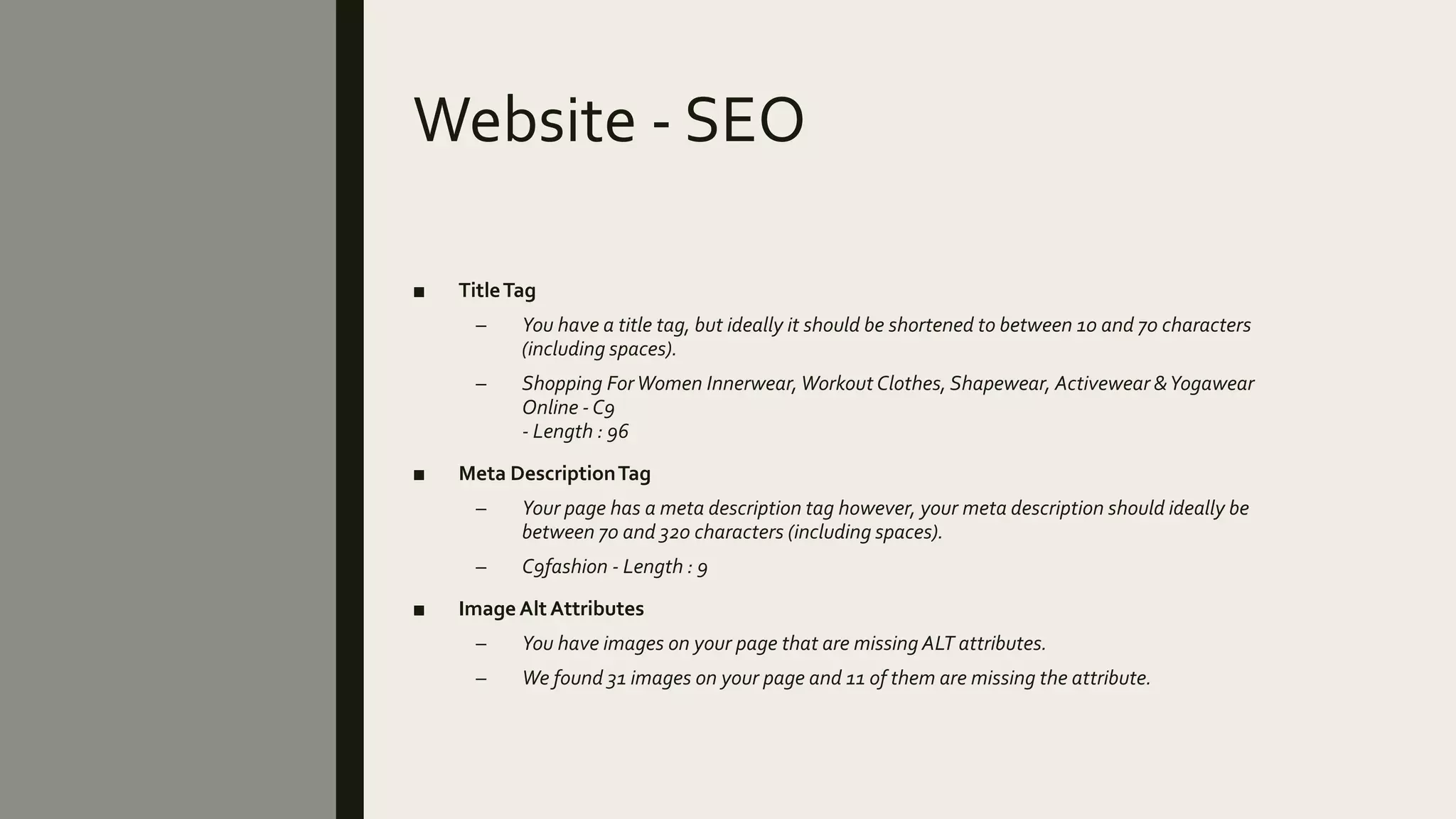 C9 Airwear Brand strategy | PPT