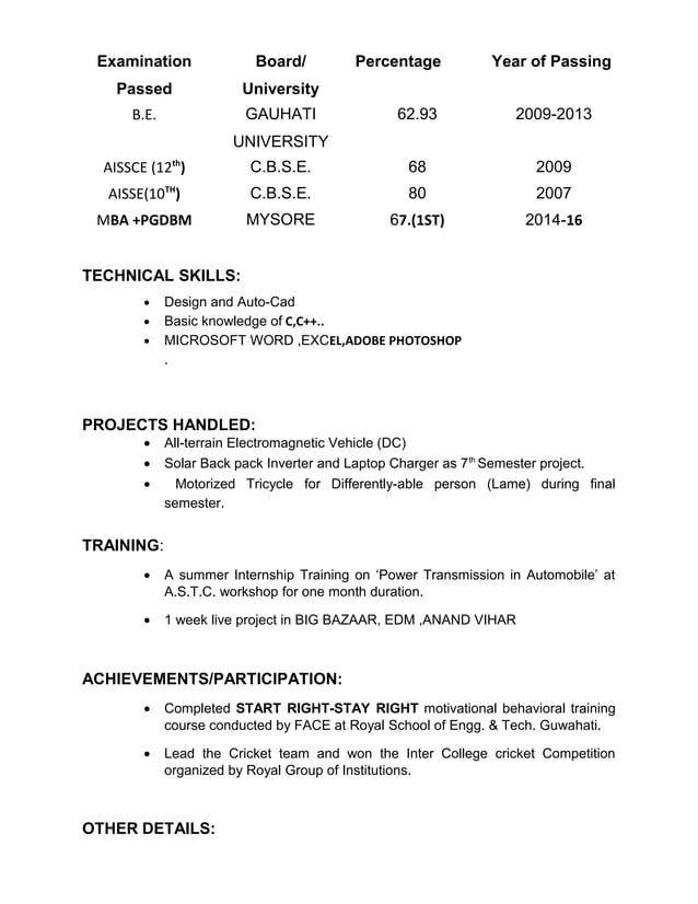 raktim hazarika resume | DOC