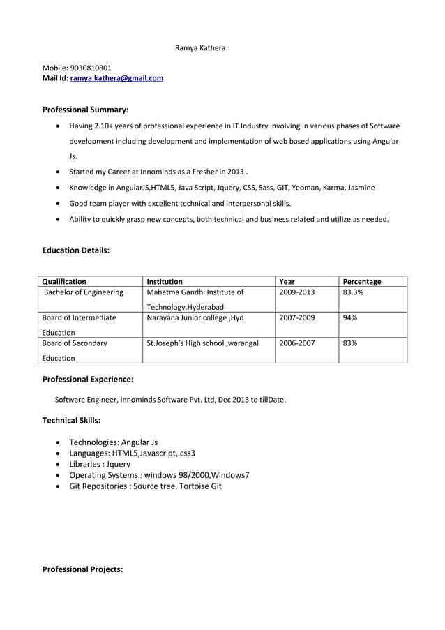 Ramya_resume_updated2 (1) | PDF