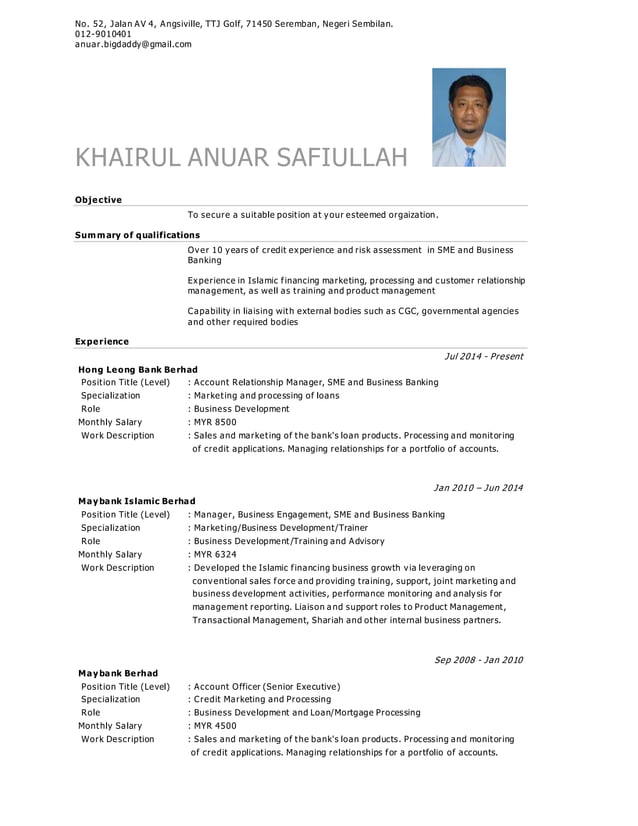 Resume | DOCX | Business Banking & Finance | Business