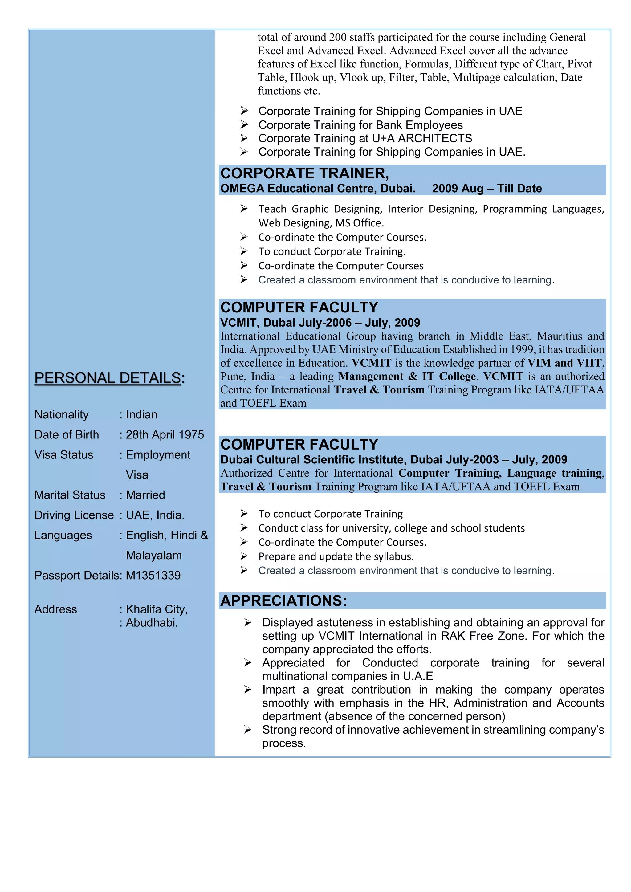 Sujith_CV_for__teaching | PDF | Desktop Publishing | Computer Software ...