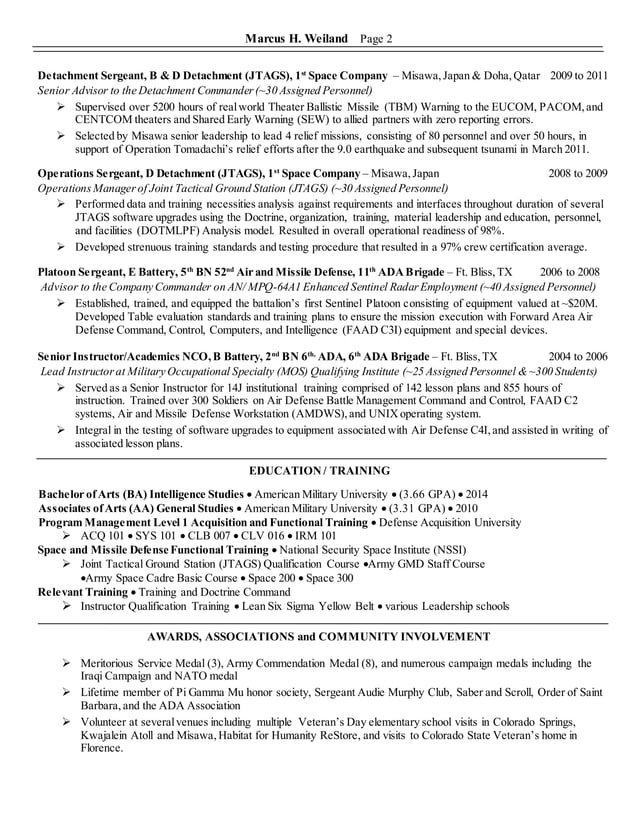 Weiland Resume Apr 16 | PDF