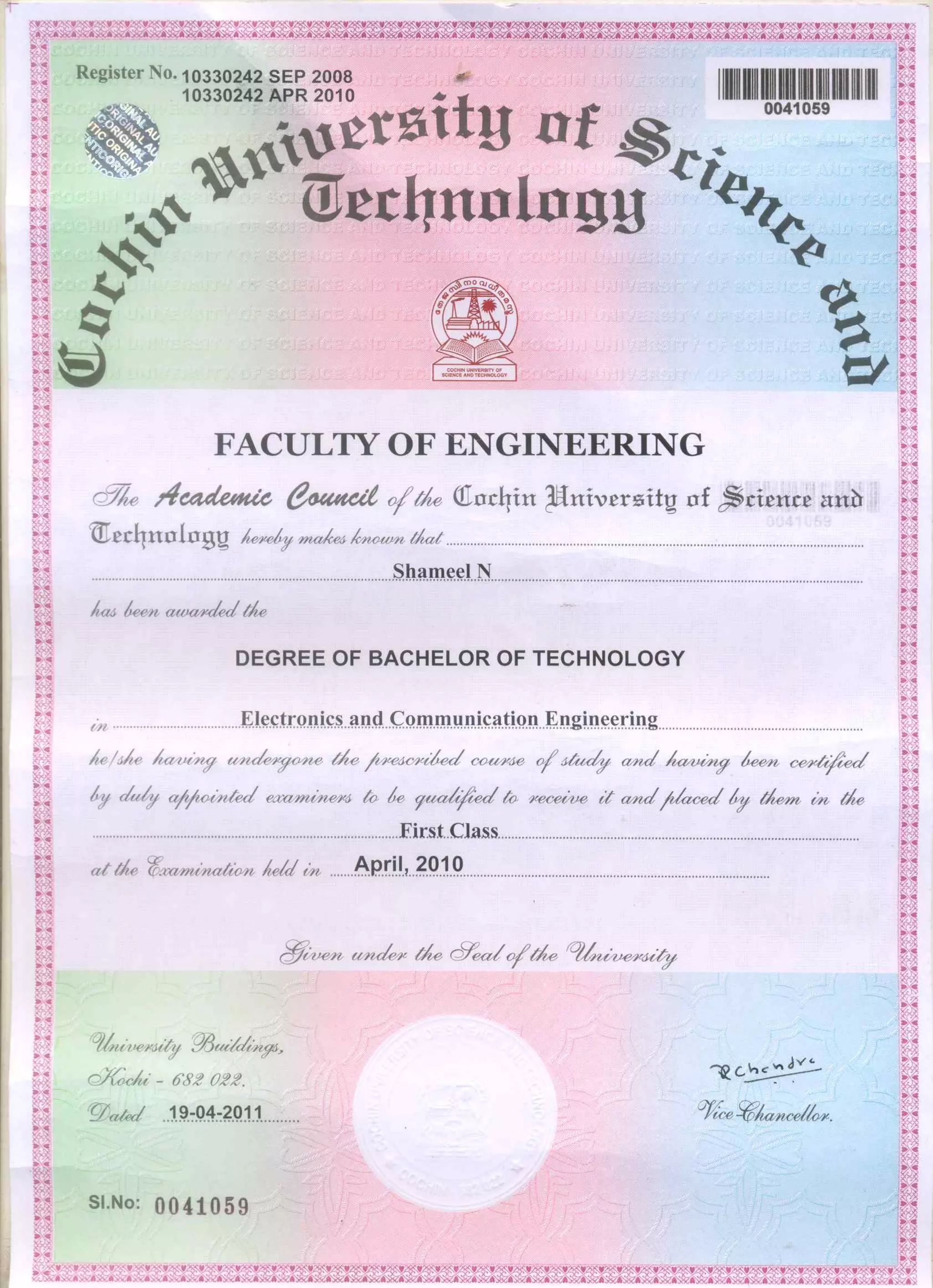Degree Certificate(Attested) | PDF