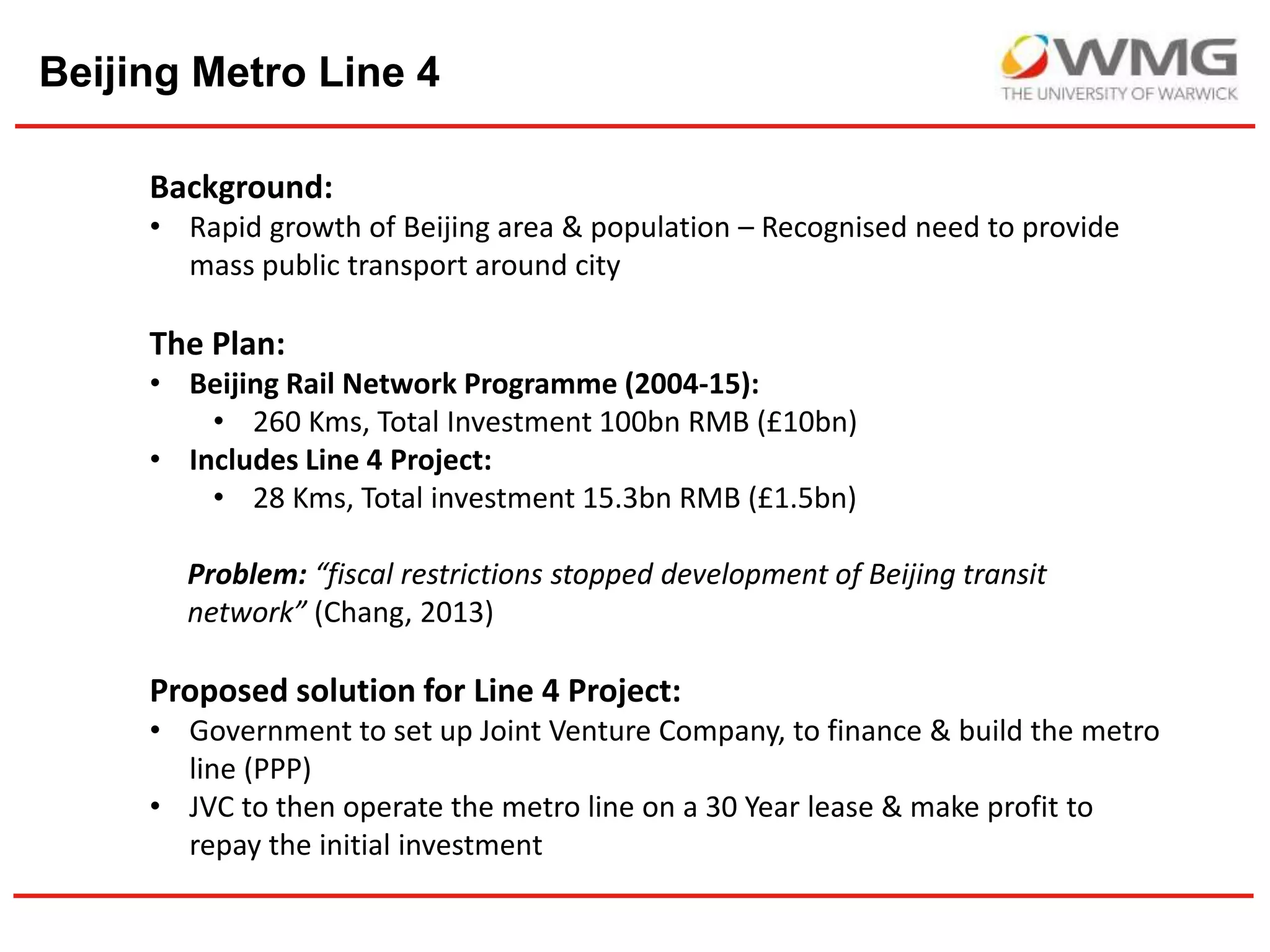 PPP Case Study - Beijing Metro Line 4 v5 | PPTX