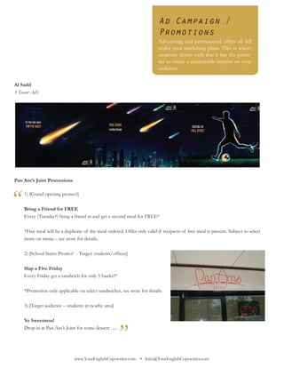 Portfolio - Write On Marketing - Shireen Patel | PDF