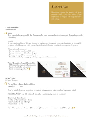 Portfolio - Write On Marketing - Shireen Patel | PDF