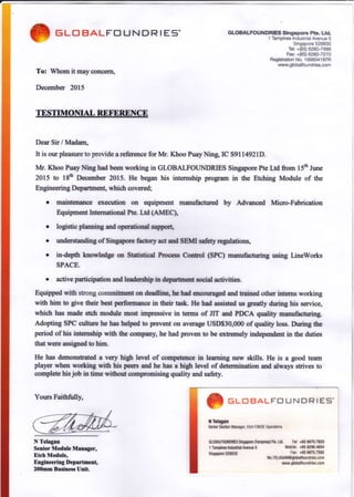 GF Testimonial Reference | PDF