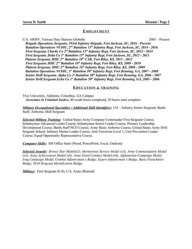 Smith Aaron Resume | PDF