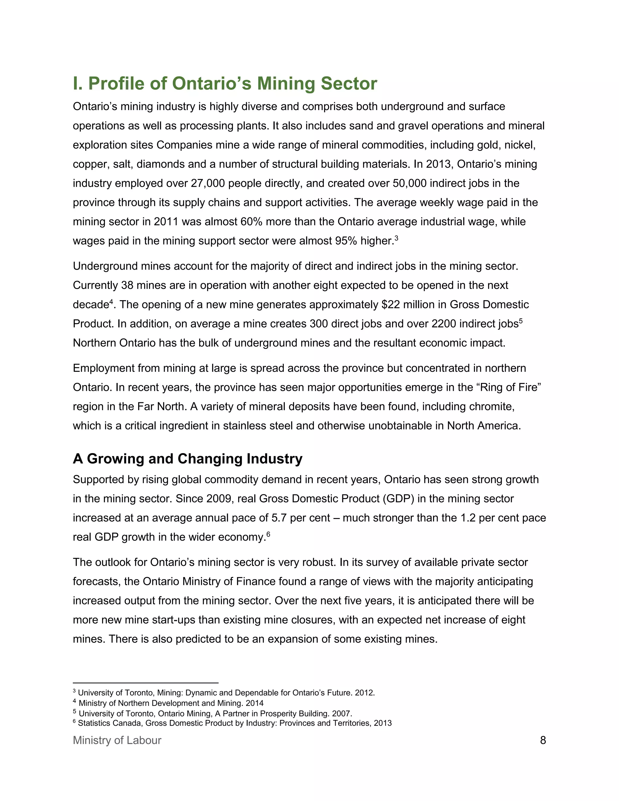 Mining Health, Safety and Prevention Review Progress Report | PDF