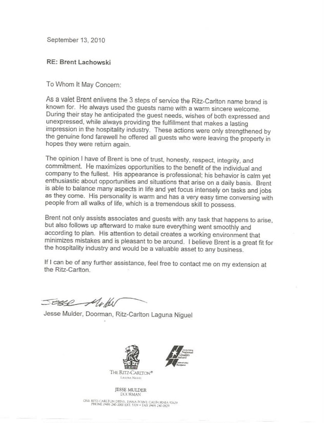 Jesse Mulder Letter of Reccomendation | PDF