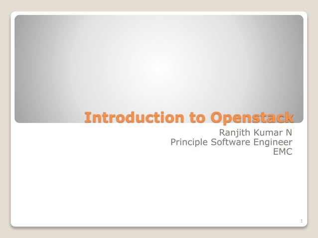 Introduction Openstack | PPTX