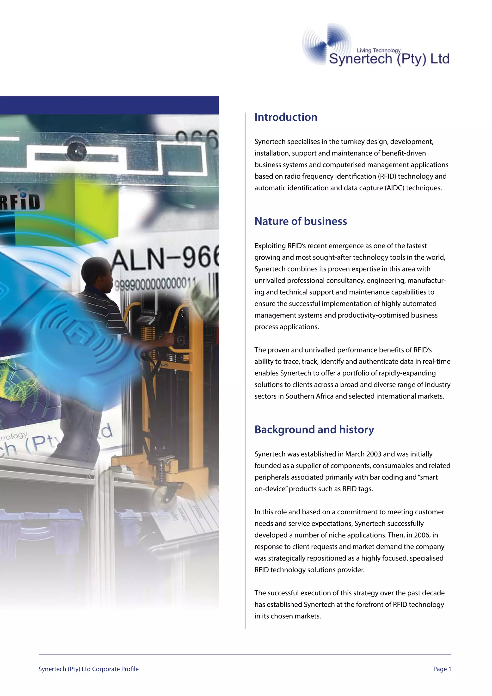 Synertech Corporate Profile | PDF