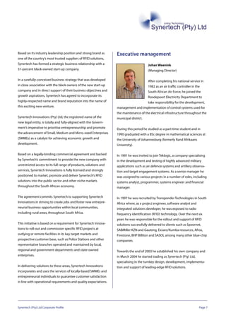 Synertech Corporate Profile | PDF