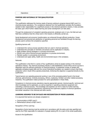 NQF 3 - South African Qualifications Association | PDF