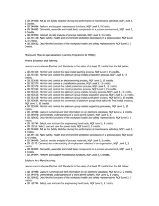 NQF 3 - South African Qualifications Association | PDF