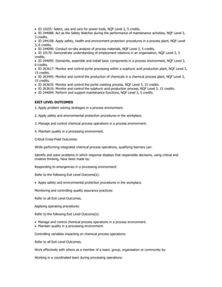 NQF 3 - South African Qualifications Association | PDF