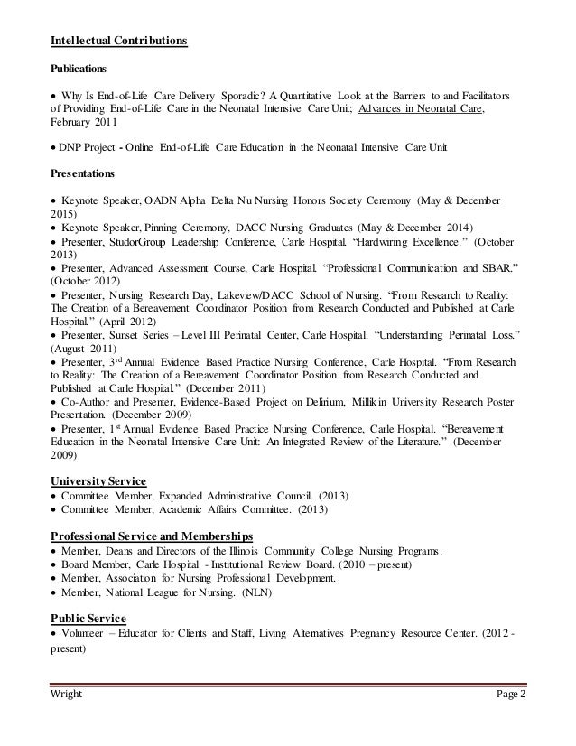 Valerie Wright DNP Resume July 2016