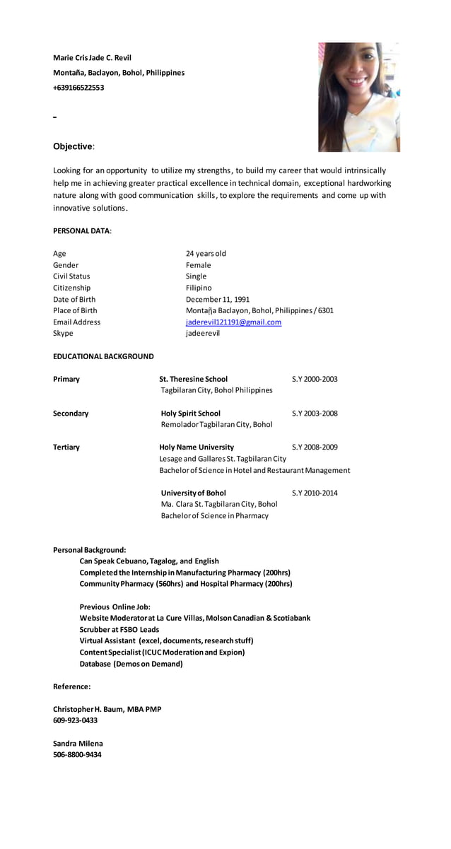 REVIL-MARIE CRIS JADE-RESUME | DOCX