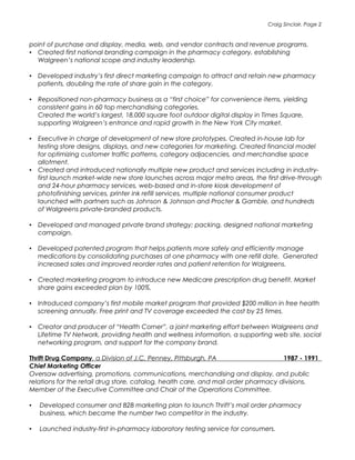 Craig Sinclair Resume | DOC