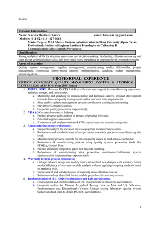 CV KDueñas Oct 2015_2 | PDF