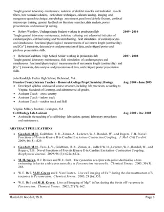 Mariah H Goodall CV | DOCX