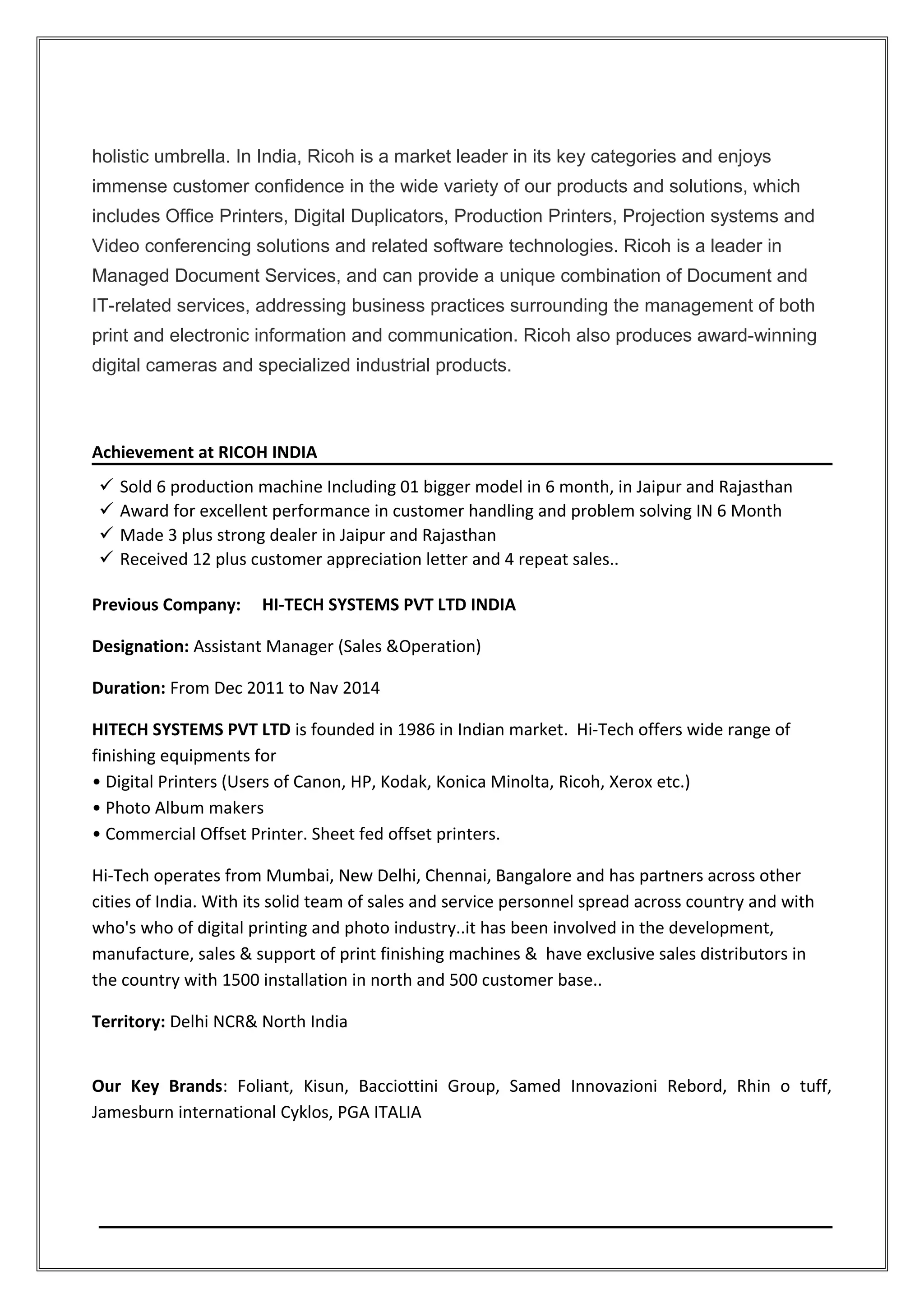 Resume vivek 015 | PDF