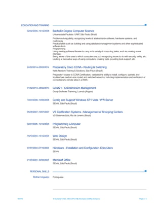 CV-Europass-Portugal | PDF