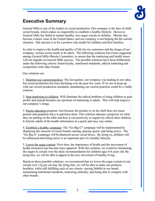 General Mills Final | PDF