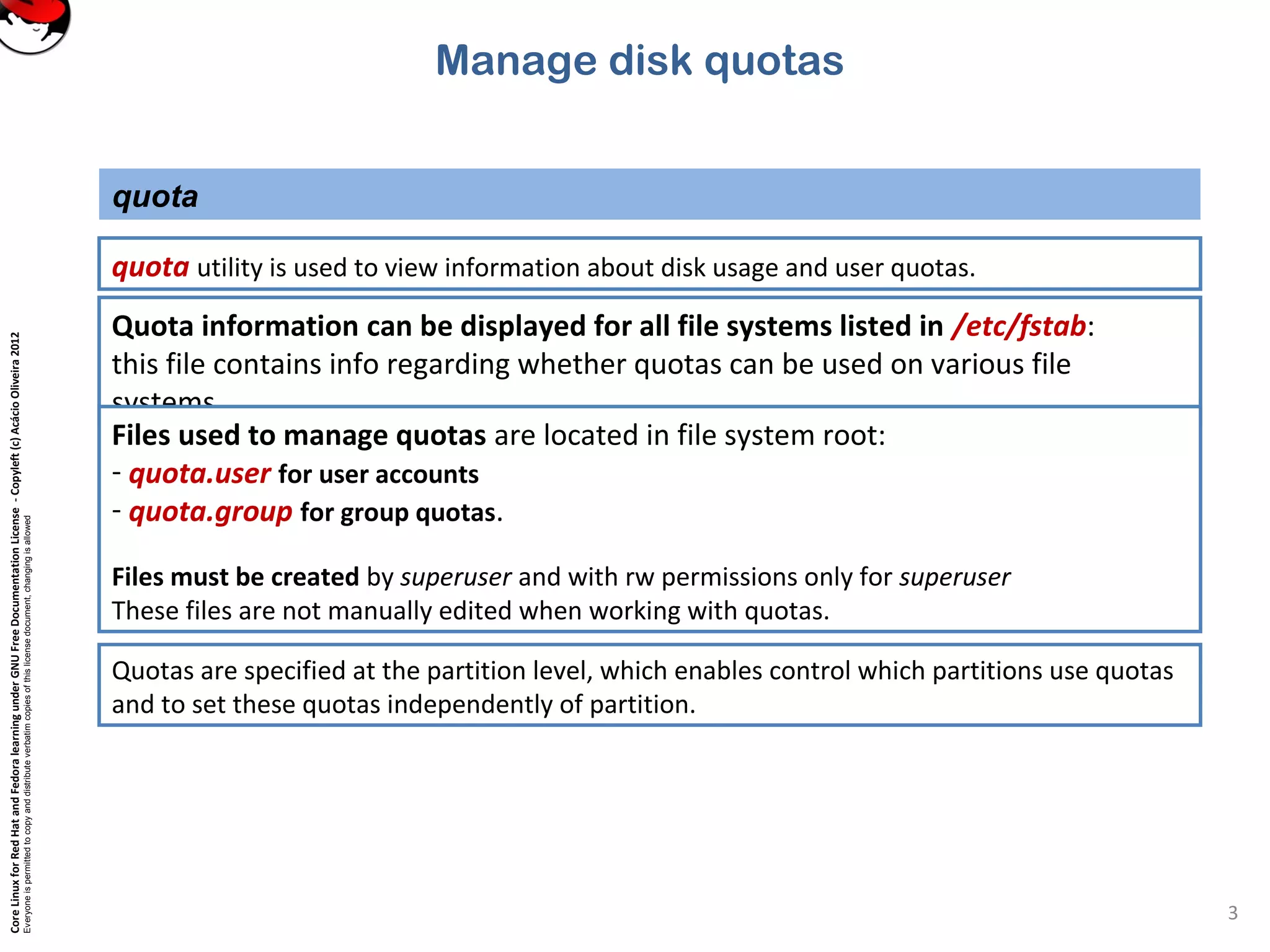 4.4 manage disk quotas | PPT