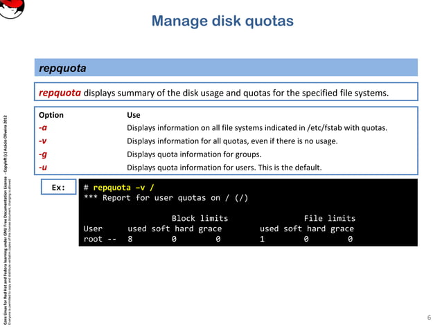 4.4 manage disk quotas | PPT