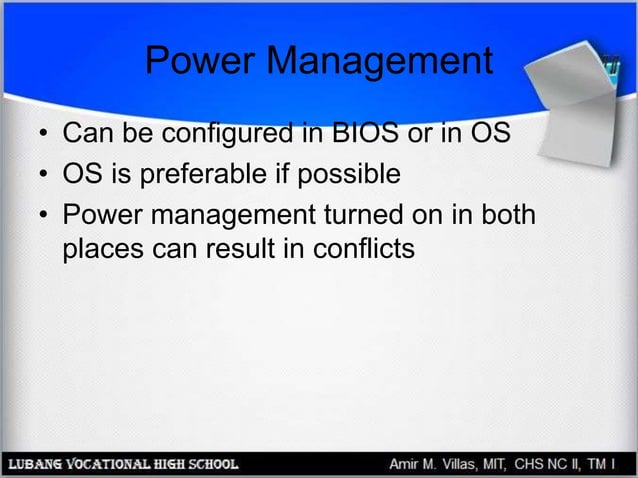 Working with the BIOS Setup Program | PPTX
