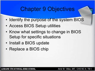 Working with the BIOS Setup Program | PPTX