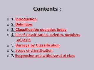 Classification societes. presentation | PPTX
