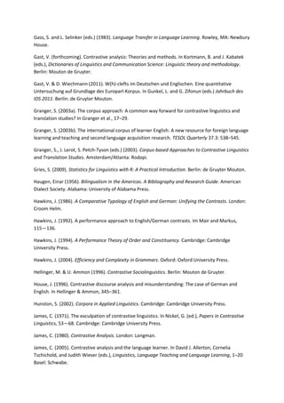hassans Contrastive Analysis | PDF