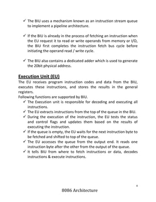 8086 Architecture | DOCX