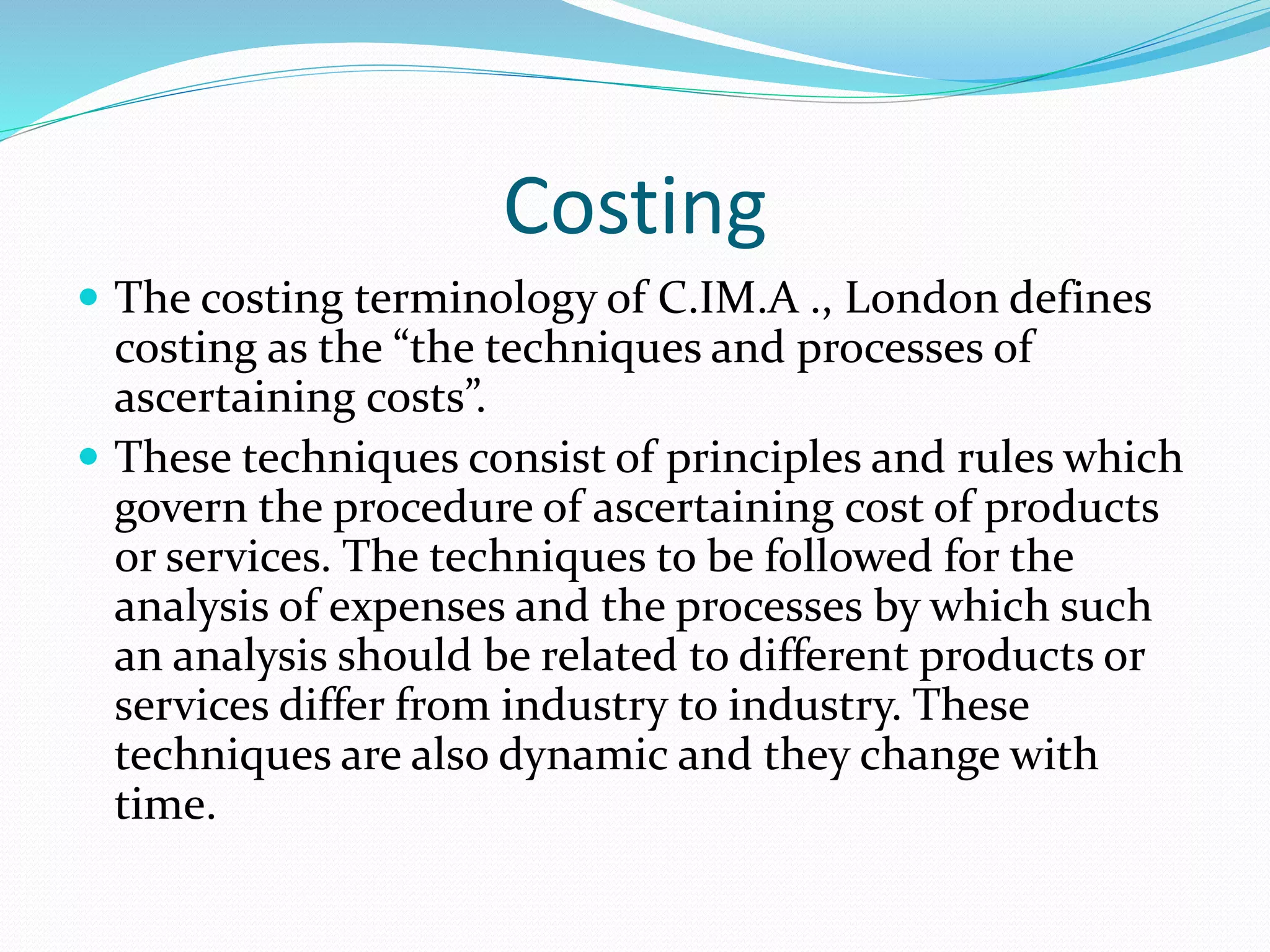 cost accounting complete | PPTX