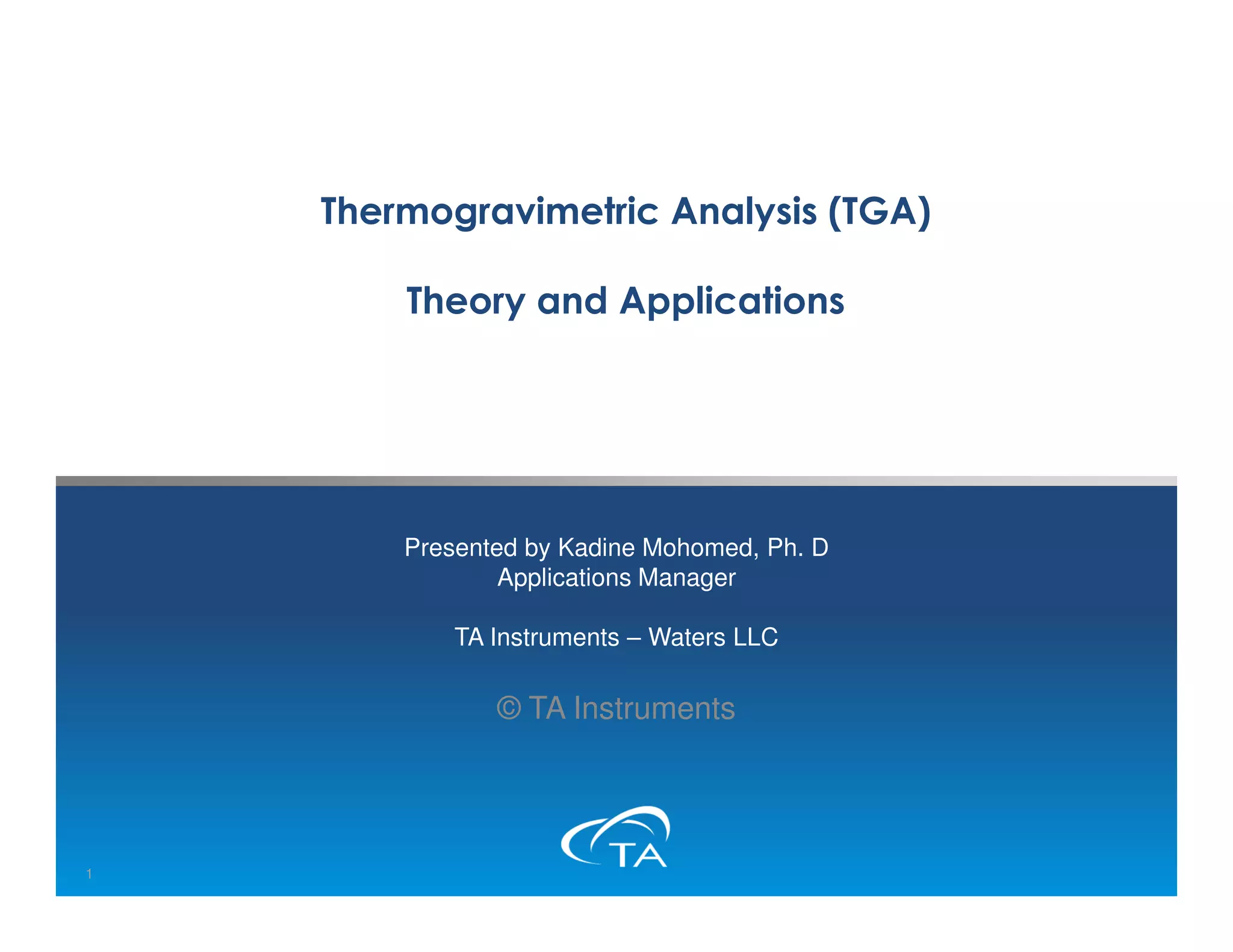THERMOGRAVIMETRIC ANALISYS SDT 650 | PDF