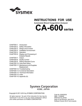 CA - 600 series CA620 Sysmex User Manual.pdf