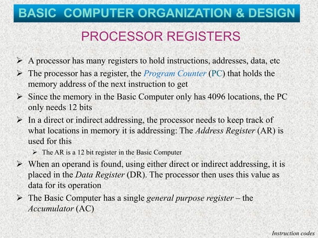 Ca basic computer organization | PPT