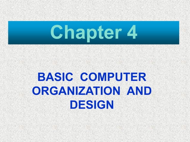 Ca basic computer organization | PPT