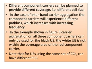 CA-Carrier Aggregation || LTRE Advance | PPTX