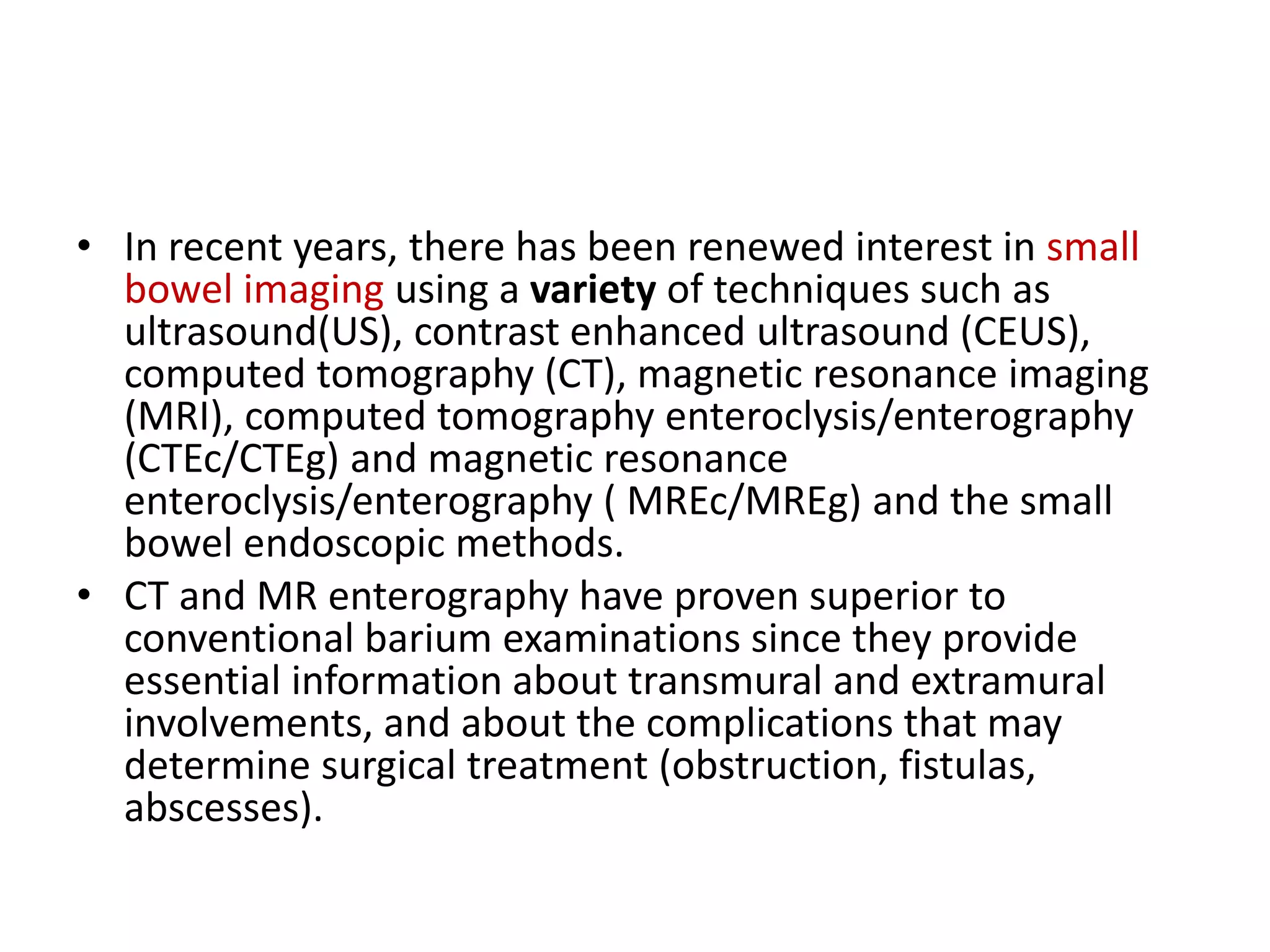 Ct & mr enterography | PPTX