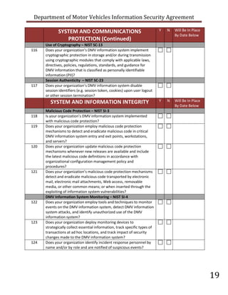 California DMV Security Risk Assessment (SRA) for vendors | PDF