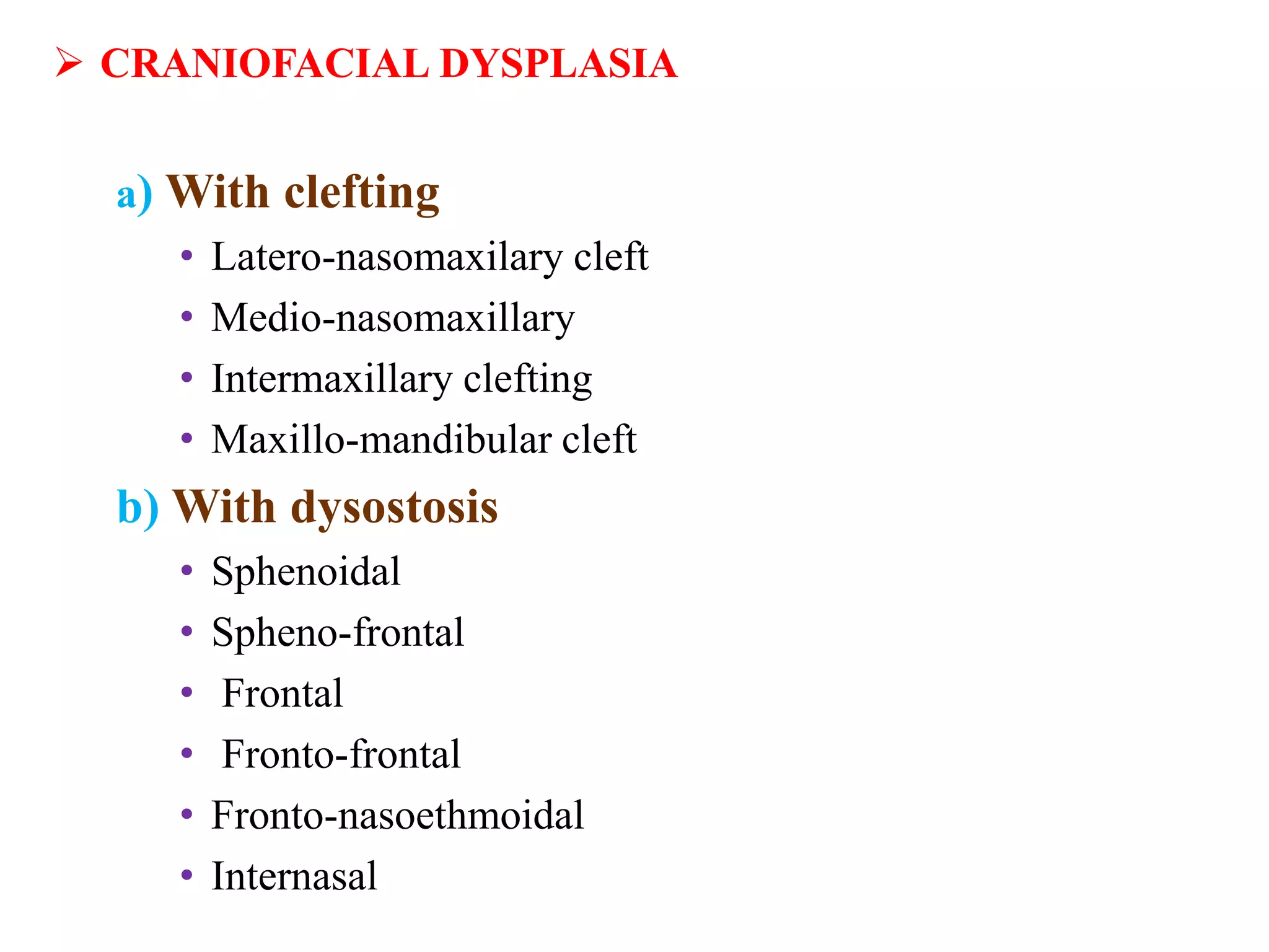 craniofacial anomalies | PPTX