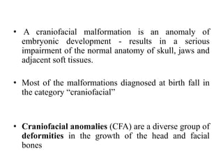 craniofacial anomalies | PPTX