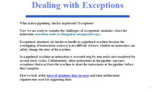 Dealing with Exceptions Computer Architecture part 1 | PPTX
