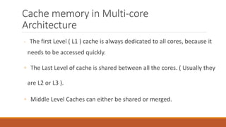CA presentation of multicore processor | PPTX | Computing | Technology & Computing