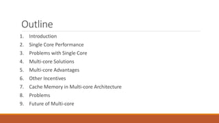 CA presentation of multicore processor | PPTX | Computing | Technology ...