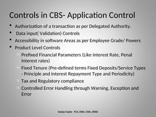 Audit in CBS environment by SBI PNB HDFC | PPT